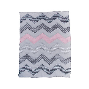 Trend Lab Cotton Candy 3 Piece Crib Bedding Set, Can Be Used As A Blanket Or A Playmat for Tummy Time, Includes Quilt, Fitted Crib Sheet and Skirt