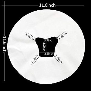 Disposable Cover Liner Protector,Circular Shape Multi-Purpose (Pack of 100) for Yoni seat kit