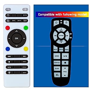 Replacement Remote Control for VES 2008 2009 2010 2011 2012 2013 Chrysler Town and Country Overhead DVD Systems