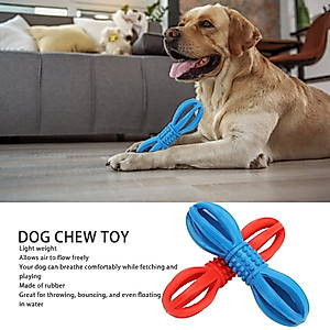 Dumbbell Dog Chew Toy,Relieve Boredom Lightweight Soft Rubber Hollow Dumbbell Dog Teeth Cleaning Toy,Teeth Cleaning Toy for Dog for Pet Supplies