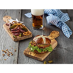 SOLTAKO Olive Small Cheese Boards, Set of 2 Small charcuterie Boards with Handle, Set of Mini charcuterie Boards, Cutting Boards for Kitchen, Butter Board Set, Handmade, 11.4"x4.9"