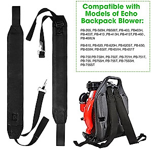Hooetoy C061000111 Blower Straps Backpack Blower Replacement for Echo, Fits PB-265LN PB-403H PB-413H PB-500 PB-610 PB-620 PB-650 PB-755-2 Pack