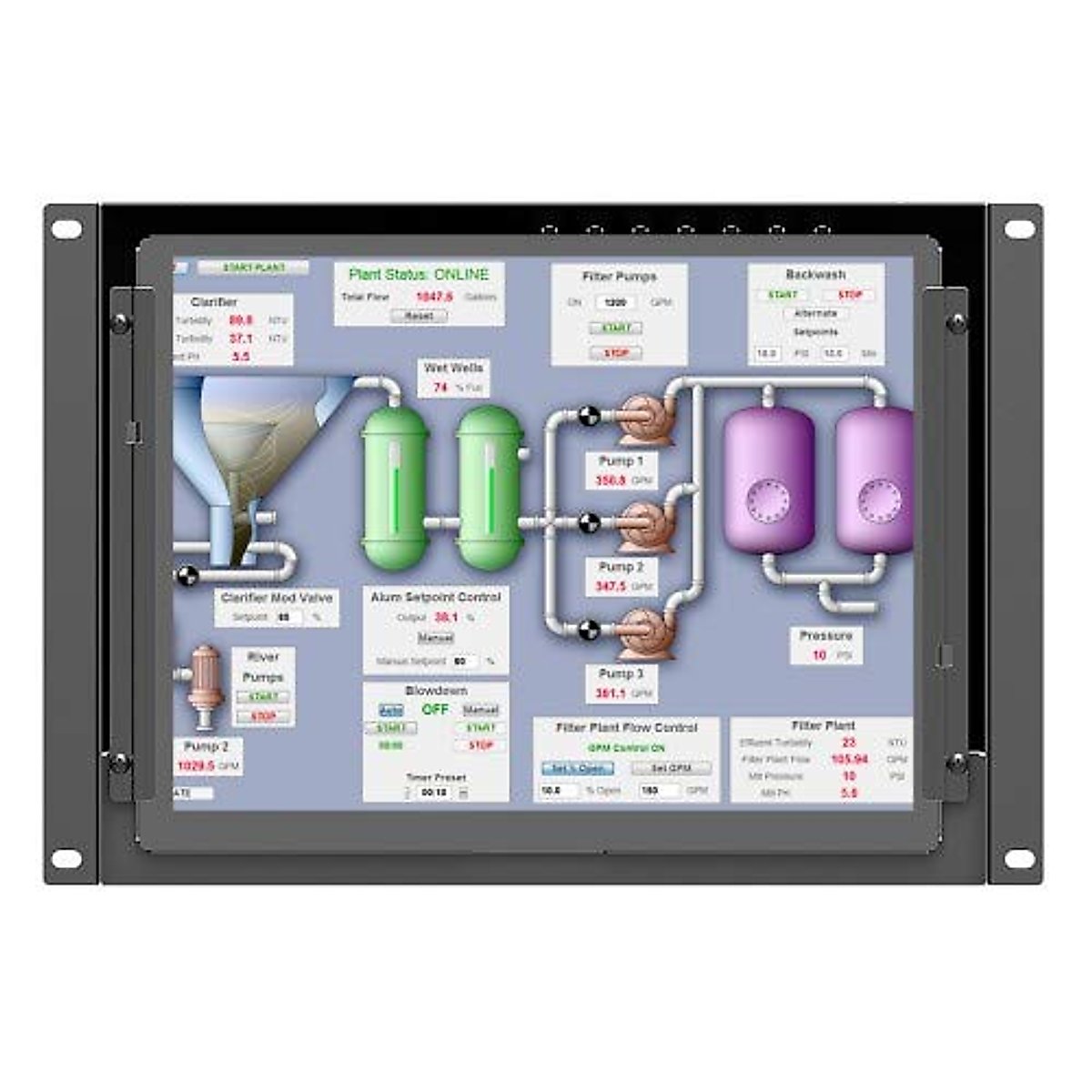 LILLIPUT 10.4" TK1040-NP/C-B 4:3 HDMI Open Frame Monitor-NO Touch