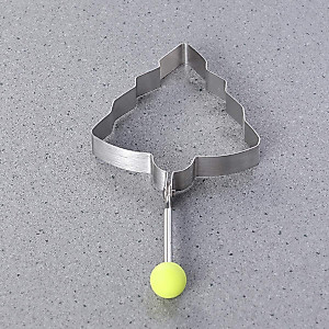 DOITOOL 2 Pcs Stainless Steel Omelette Egg Frying Mold Fried Egg Shaper Pancake Mould DIY Kitchen Cooking Tools (Christmas Tree) Christmas Supplies