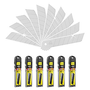 Decare Upgraded 25mm Snap Off Blades, SK5 Heavy-Duty Replacement Blades, 60 Blades (420 segments) for Retractable Snap-Off Utility Knife and Box Cutter