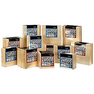 Artlicious - 5 Super Value Wood Panel Boards - Great Alternative to Canvas Panels, Stretched Canvas & Canvas Rolls (8x10, Standard Profile)