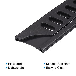 PATIKIL PP Safety Knife Cover Sleeves for 5" Utility Knife, 5 Pack Knives Edge Guard Blade Protector Universal Knife Sheath Portable for Kitchen, Black