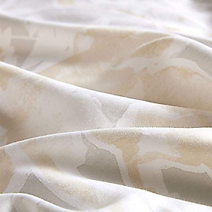 INTELLIGENT DESIGN Reversible 100% Cotton Sateen Duvet - Breathable Comforter Cover, Modern All Season Bedding Set with Sham (Insert Excluded), Tanet, Flower Grey King/Cal King(104"x90")