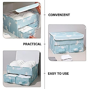 ABOOFAN Drawer Foldable Organizer Underwear Boxes Socks Holder Closet Divider Storage Box for Underwear Bra Socks Lingerie Ties Pants Organizer