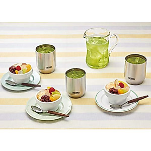 Thermos JDH-360P S Vacuum Insulated Cup, 12.2 fl oz (360 ml), Stainless Steel, Set of 2