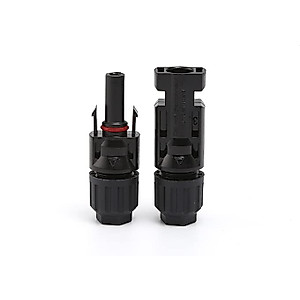 Nixesky 100PCS/50 Pairs Solar connectors Waterproof IP67 Solar Panel Connector Male/Female pv connectors(14-10AWG) with 2 Spanners (50)