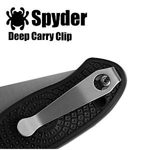 HAISDA Deep Pocket Knife Clip, EDC Folding Knives Portable Carry Clips for Knifemaker, Pack of 2