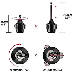 Lopnord Cup Holder Tablet Mount for Z Fold 4, Car Cup Mount Phone Holder Compatible with Samsung Galaxy Z Fold 3/Z Flip 3/S23 Ultra/S22/S22 Ultra/S21/iPhone 14 13 Pro Max Plus/iPad Mini 6 8.3 inch