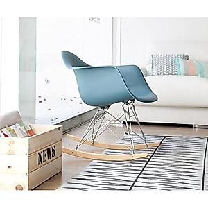 2xhome EMRocker(Teal) Rocking Chair