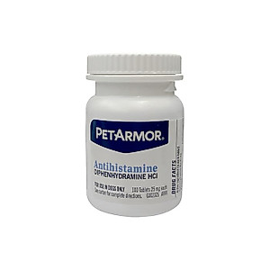 PetArmor Antihistamine Allergy Relief for Dogs, 100 Tablets