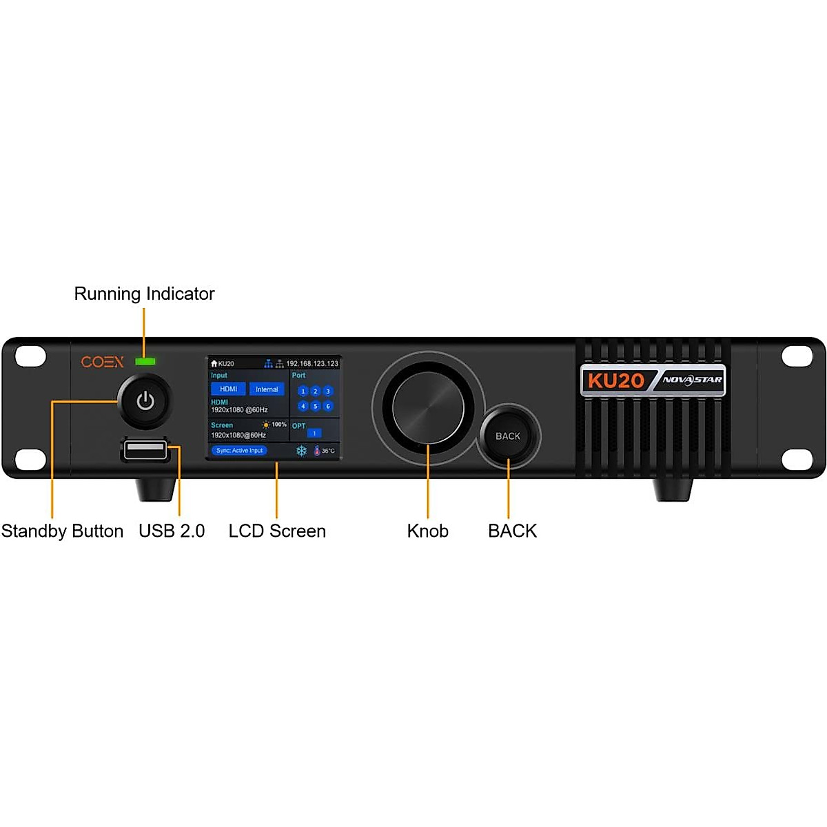 VISUALEDS KU20 Novastar LED Display Controller Best Service, DHL Fast delivery time about6days