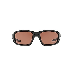 Oakley SI Men's OO9329 Ballistic Shocktube Rectangular Sunglasses, Matte Black/TR22, 61 mm