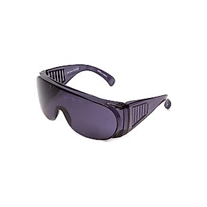 Calabria 1003 Fit Over Safety Glasses Fitover Prescription Eyewear Smoke Grey Men Women Large Wraparound Tinted Anti Scratch