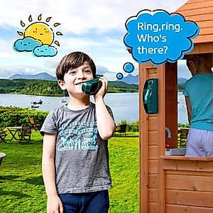 HAPPYPIE Toy Phone for Kids Swing Set Phone Pretend Phones and Learning Education Phone Plastic Telephone Creative Children Play Phone for Toddlers Baby Cell Phone Playhouse Phone (Green)