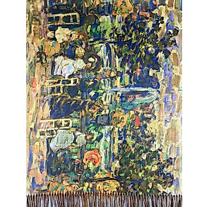 VENVSBEE Van Gogh Scarves Art Scarf for Women Best Gift Reversible Soft Cashmere Feel Shawl Wrap Doubleside Pashmina in Gift Box-01 Sunflower