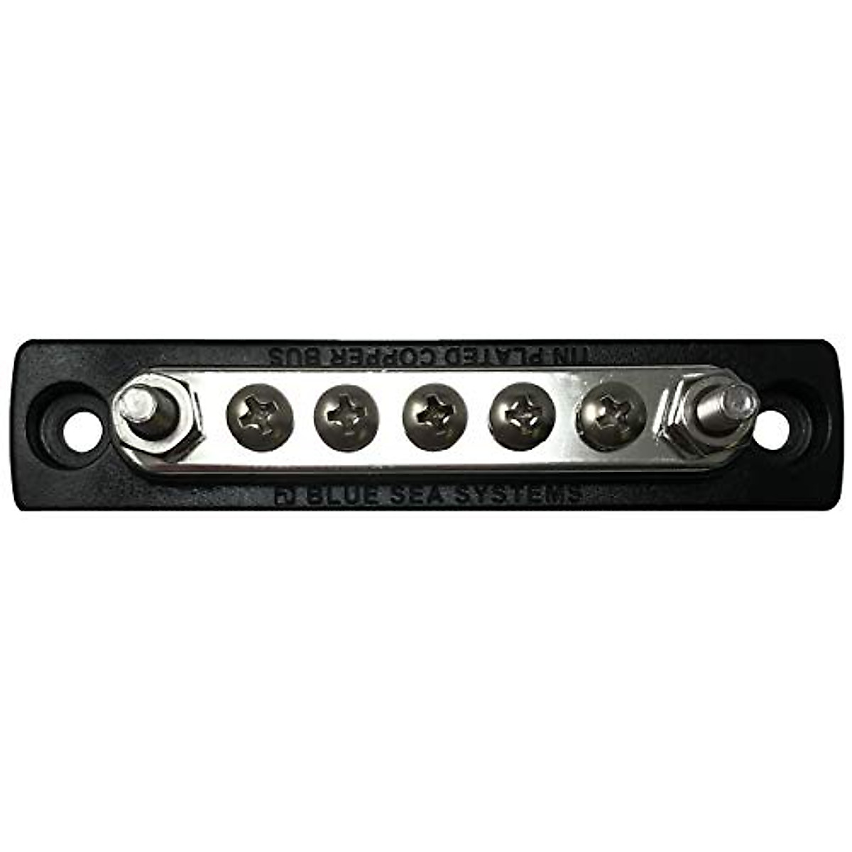 Sherco-Auto Blue Sea 2304 Marine Mini Common Bus Bar 5 X #8-32 Screw 5 Gang 100 Amp
