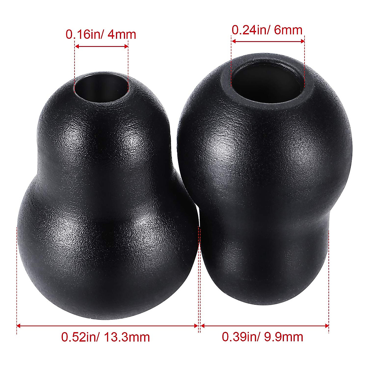 Replacement Stethoscope Ear Tips Earpieces Universal Soft Silicone Ear Plugs Earbuds Snap Tight Soft Sealing Ear Tips (Black, 24 Pieces)