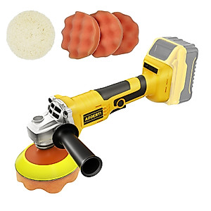 Cordless Buffer Polisher Compatible with DEWALT 20V Max Battery, 5000-10000RPM Variable Speed Brushless Motor Car Buffer, Rotary Polisher for Boat and Wood, Car Polishing and Waxing (Tool Only)