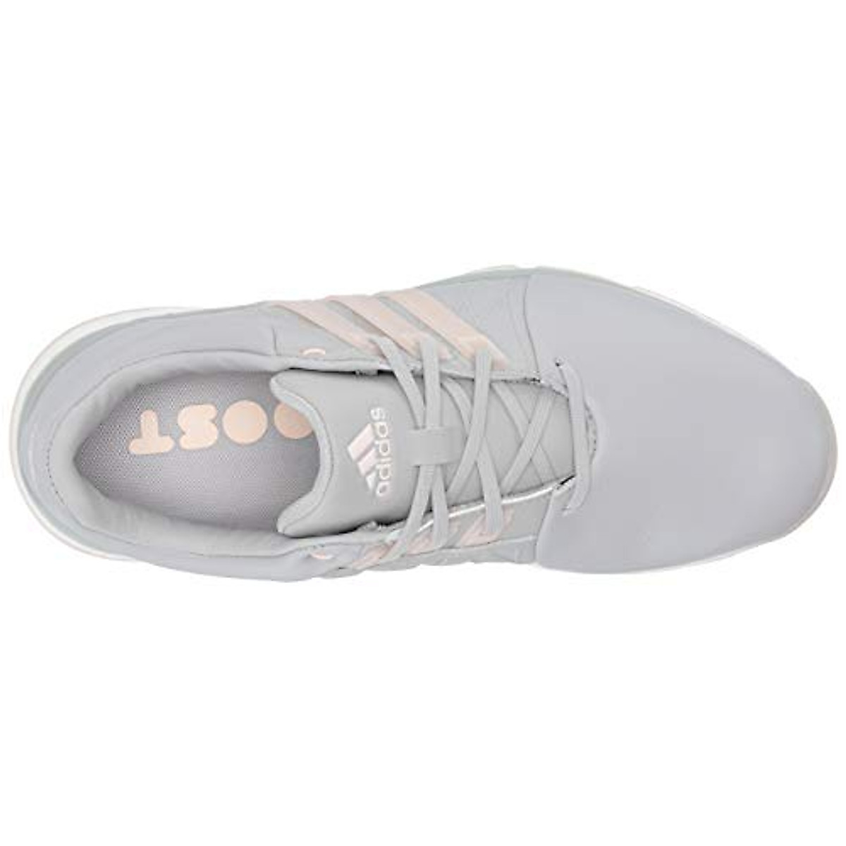 adidas Women's Tour360 XT Spikeless Golf Shoe Glory Grey/Pink Tint/Silver Metallic 7.5 M