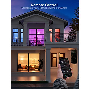 Lepro B1 AI Smart Light Bulbs - WiFi & Bluetooth RGBWW Color Changing LED Bulb Compatible with Alexa & Google Assistant, AI Generated Lighting LLM, AI Voice Control, Music Sync, 2.4GHz Only, 2 Packs