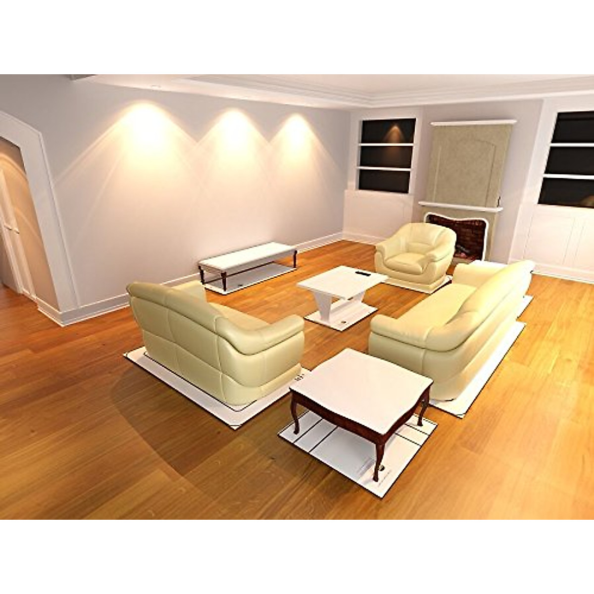 Plan A Space LS1 Living Spaces - (14) Life Size Furniture Templates, Complete Living, Sitting or Common Room Planning Kit