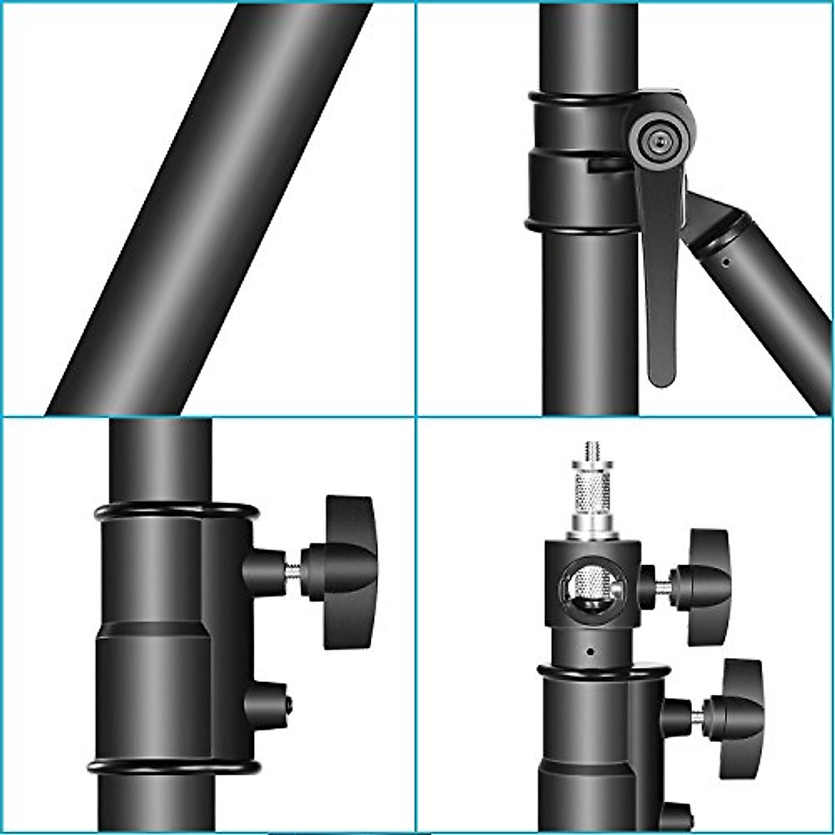 Neewer Triangle Wall Mount Arm for Photography Studio Strobe Monolight Softboxes Umbrellas Reflectors Flexible Rotation 180 Degrees Maximum Length 180 cm (Black)
