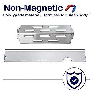 YOUFIRE Flavorizer Bars and Heat Deflectors Replacement for Weber 66032 66795 66040, Genesis II 300 Series II E-310, II E-315, II E-330 Gas Grills, (3 Pack Deflectors + 5 Pack Bar)