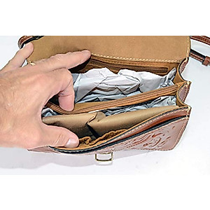 Patricia Nash Tooled FLORENCE LANZA Leather Crossbody Bag