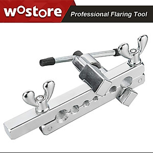 Wostore Flaring Tool Set Tubing Pipe 7 Dies of 3/16-5/8 Inch kit in HVAC for plumbing Copper
