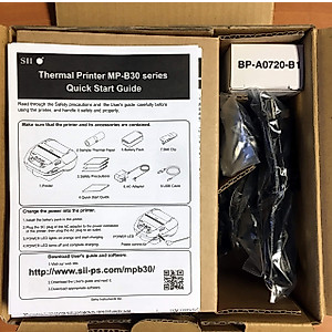 Seiko Printer MP-B30-B02JK1-E9 Compact Mobile Thermal Printer Bluetooth Interface