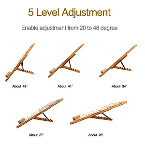 wishacc Laptop Stand, Ventilated Universal Lightweight Adjustable Ergonomic Laptop Cooling Stand for 12-17 inches Laptop and Tablet, Perfect for MacBook, ThinkPad, Dell, HP, etc.