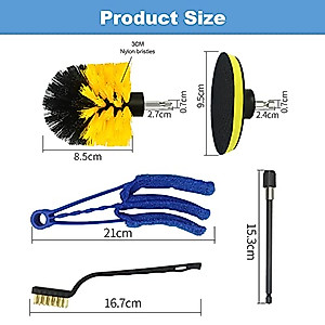 21PCS Car Detailing Brush Set, Car Detailing kit, Auto Detailing Drill Brush Set, Car Detailing Brushes, Car Wash Kit for Vehicles, Car Cleaning Tools Kit for Interior,Exterior, Wheels, Dashboard