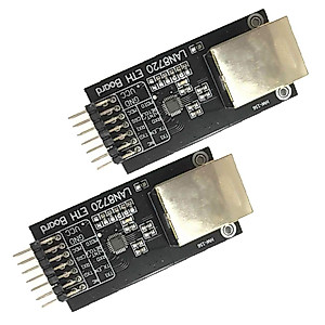 KOOBOOK 2Pcs Smart Electronics LAN8720 Network Module High-Performance 10/100 Ethernet Transceiver (Phy) Development Board RMII Interface
