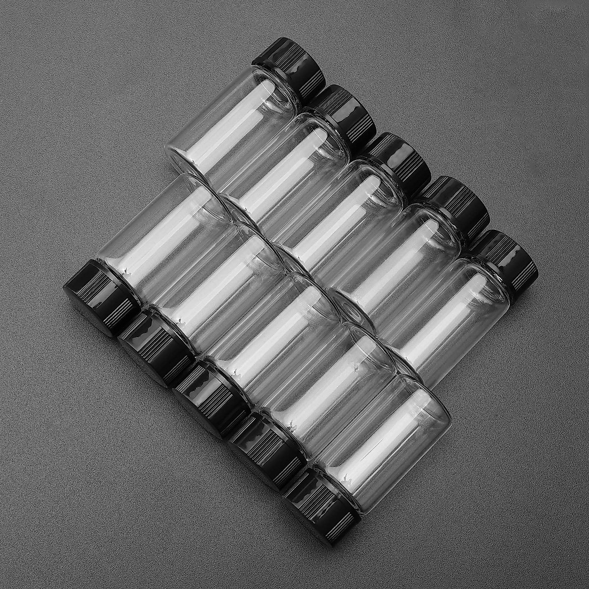 Newzoll Clear Liquid Sampling Sample Vials Glass Bottles Vials Screwcap Capacity 5ml (1/6 Oz) Pack of 20