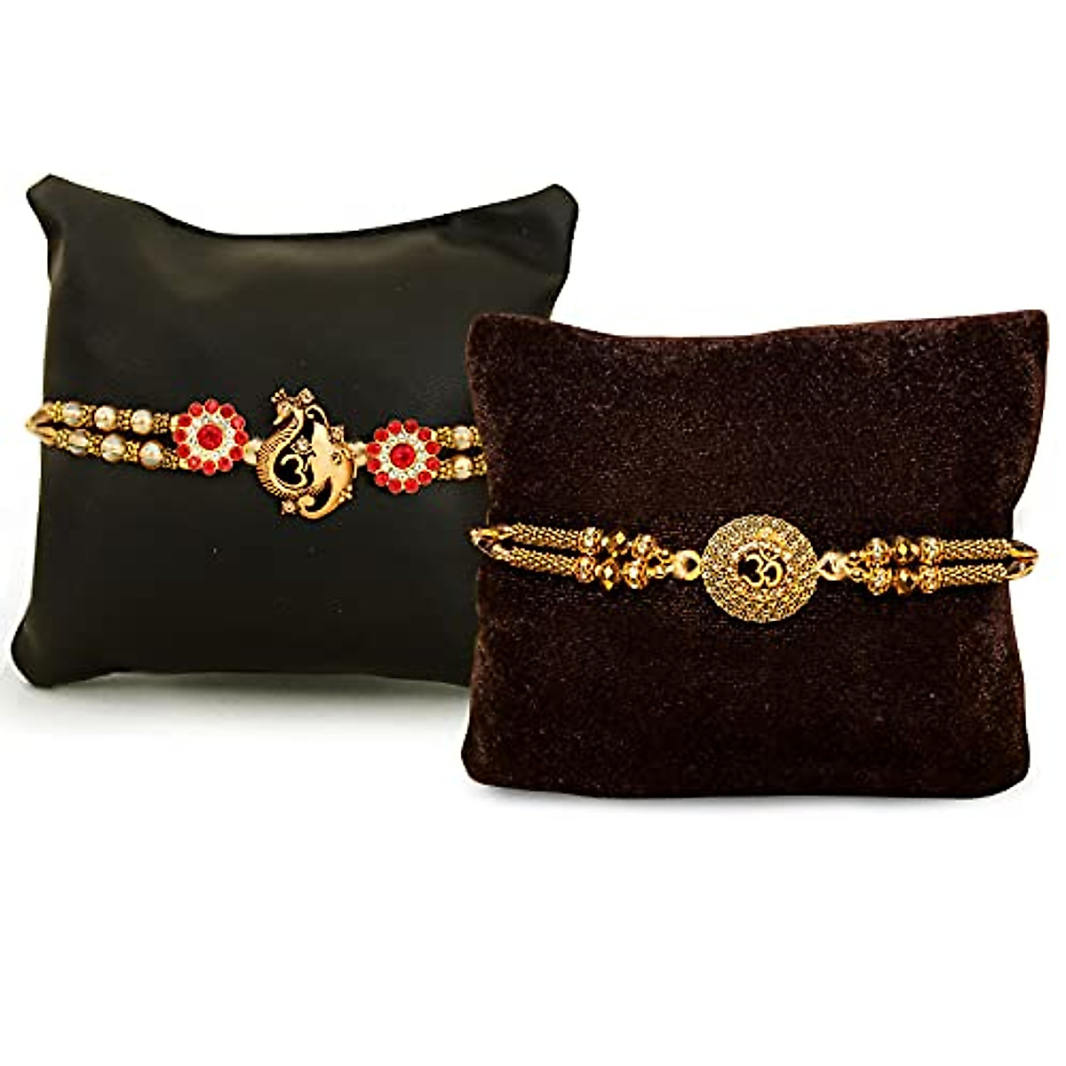 TIED RIBBONS Rakhi for Brother Set of 2 Rakhi Set | Greeting Card | Roli Chawal Packet - Raksha bandhan Rakhi Bracelet for Brother Rakhi for Bhaiya | Bro Rakhi Thread | Bhai Rakhi Gifts for Brother