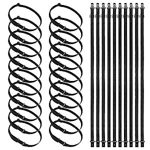 30 Pcs Adjustable Bow Tie Straps Black Adjustable Extension Strap Belts Elastic Straps with Clips Suitable for Almost All Types of Bow Ties, Boys and Men
