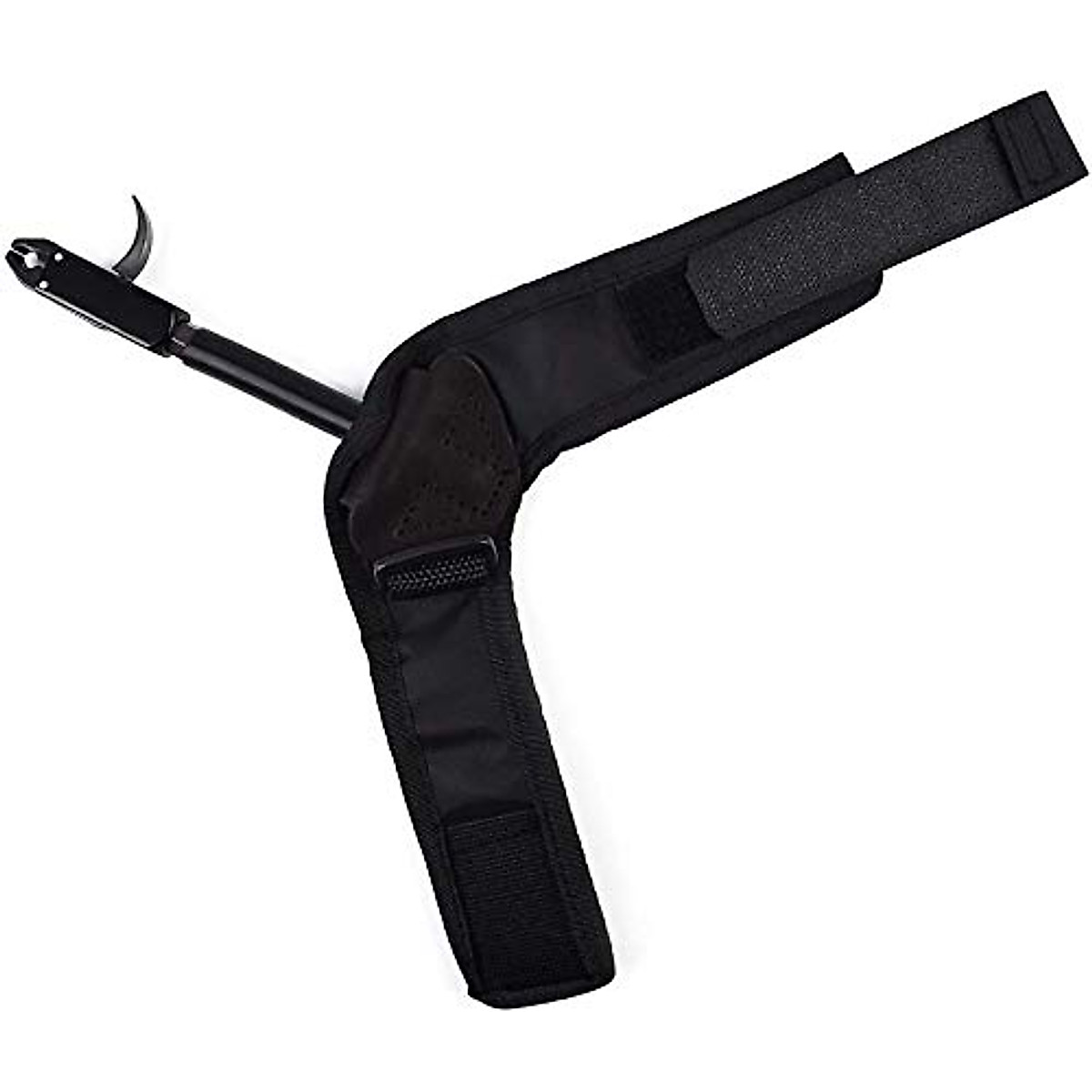 Archery Compound Bow Release Aid Trigger Caliper Shooting Camo/Black Design - Adjustable Black Wrist Strap (Pack of 1)