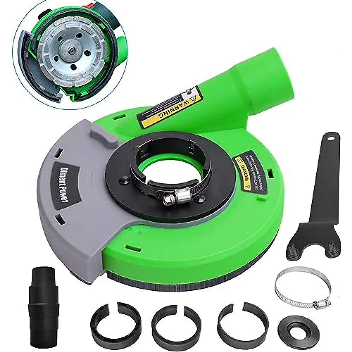 Diment Power Surface Grinding Dust Shroud for Angle Grinder 115mm / 125mm （4 inch / 5 inch）
