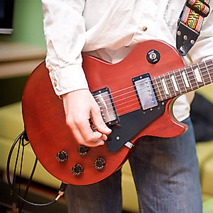 Nuanchu 20 Pieces Electric Guitar Knobs Top Hat Volume Tone Control Knobs Turning Guitar Knobs Speed Control Knob Vintage Pedal Control Knobs for Guitar Bass Instrument Parts Replacement, 5 Colors