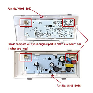 W10515058 LED Light Replacement for Whirlpool WRS325FDAM04, SIDE-BY-SIDE, W/DISPENSER, WRS325FDAT02, WRS325FDAT04, SIDE-BY-SIDE, W/DISPENSER