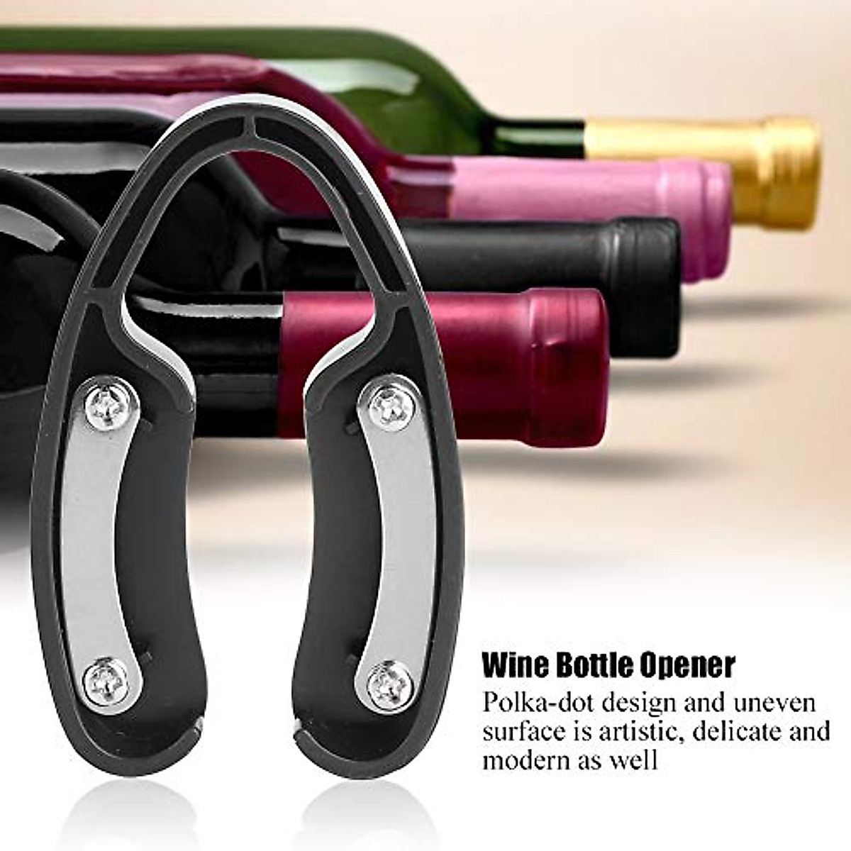 Easy Wine Bottle Opener Blade Foil Paper Cutter for Wine Bottles Tin Wrapper Opener ((Black))