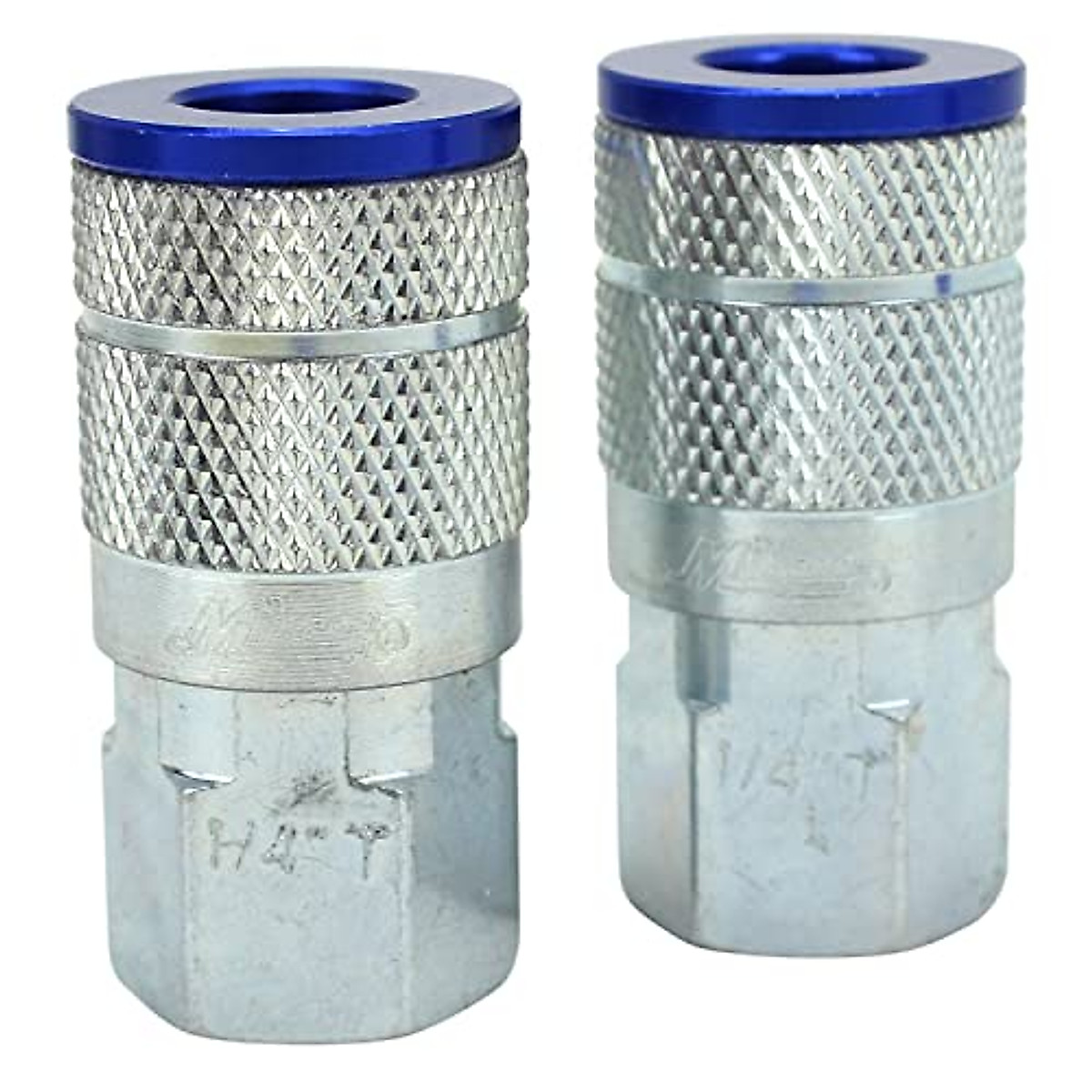 Milton Coupler & Plug Kit - (T-Style, Blue) - 1/4" NPT, (14-Piece) - S-314TKIT
