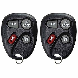 KeylessOption Keyless Entry Remote Control Car Key Fob Replacement for 15732805 (Pack of 2)