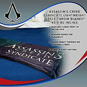 Assassin's Creed Syndicate Fleece Blanket | 45 x 60 Inches