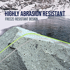 Reaction Tackle Ice Monofilament – Ice Fishing Mono Line, Tip-Up Line - Neon Orange - 4LB / 1000yds